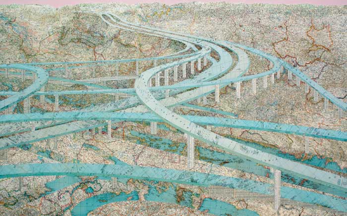 Creative Cartography: Matt Cusick’s map collages | Canadian Geographic