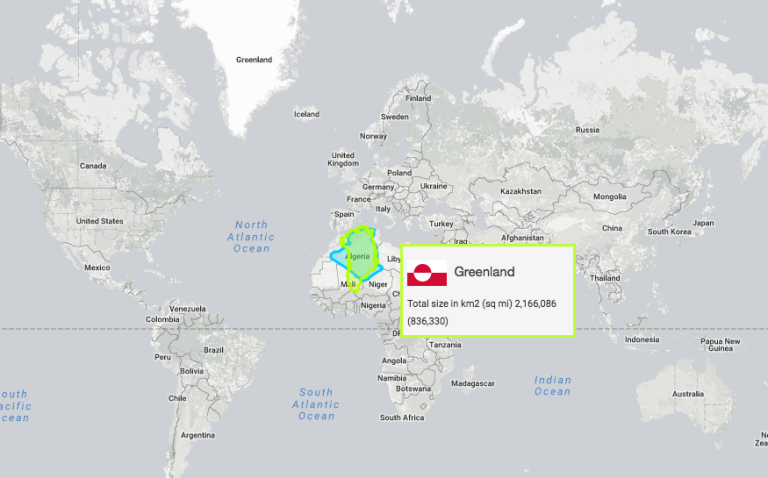 Explore the real size of Earth’s land masses with this interactive map ...